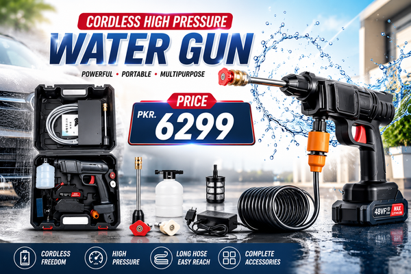 High-Pressure Washer Gun Black Red ABS 40W – NovaTrend